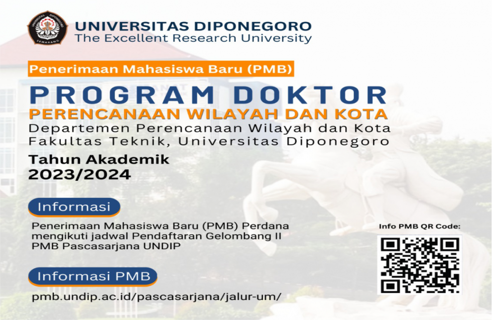 Penerimaan Mahasiswa Baru (PMB) Program Doktor PWK UNDIP - Departemen ...
